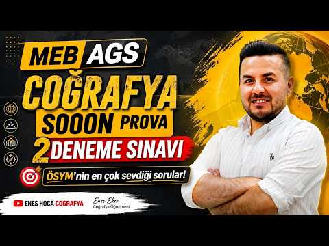 AGS Coğrafya Son Prova: Gerçek Sınav Seviyesinde 2 Deneme!🔥#coğrafya #ags #mebags2026