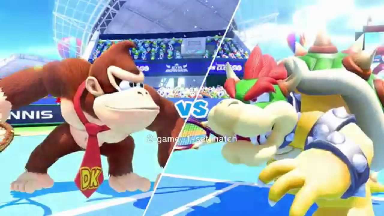 Mario Tennis: Ultra Smash - Classic Tennis - Donkey Kong vs. Bowser ...
