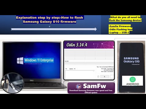 How to flash stock ROM on Samsung Galaxy S10 Android 12 | Instruction ...