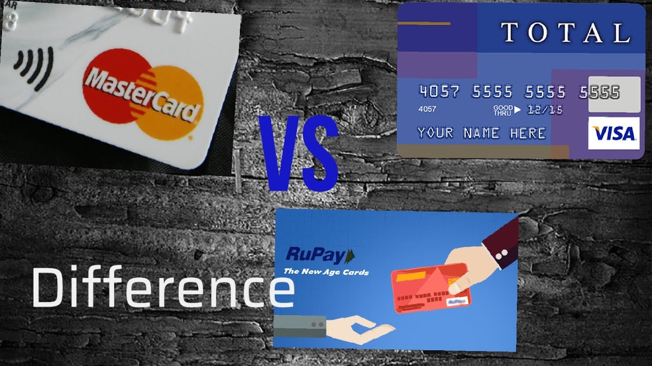 MasterCard vs Visa Card vs Rupay Card, Difference - YouTube