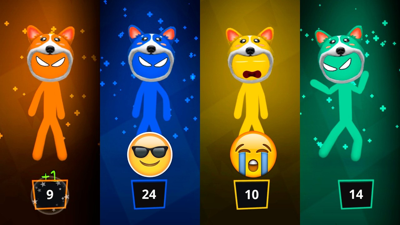 Fox Family Stickman Party 1234 Adventure Game - YouTube