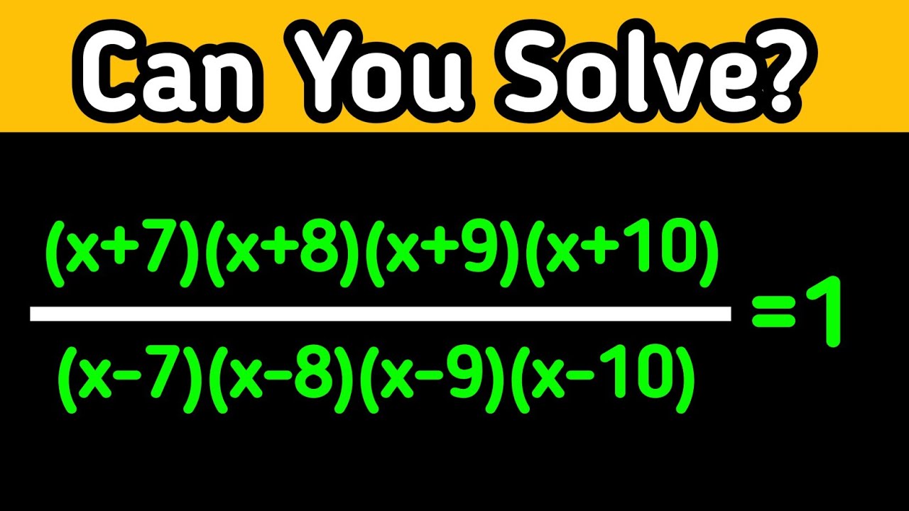 Japenese Math Olympiad Problem || Can You Solve It? || Olympiad ...