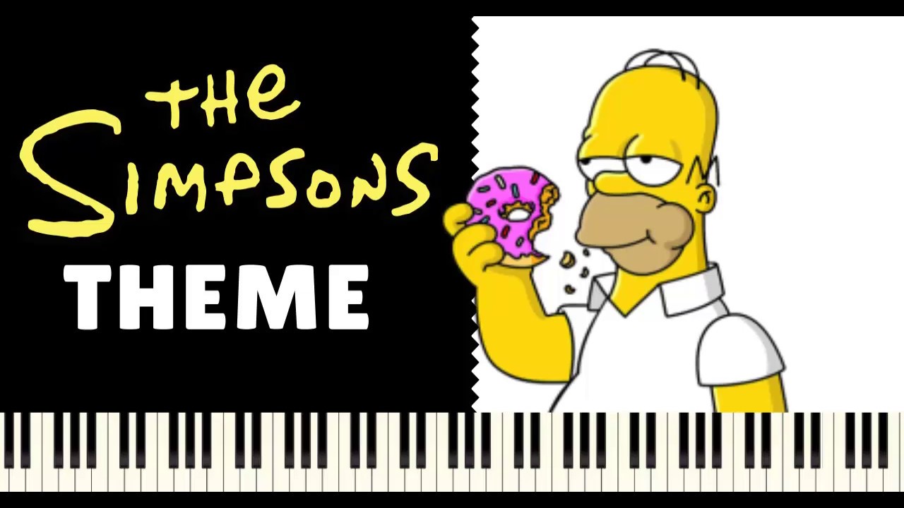 The Simpsons Theme Song cover Piano Tutorial - YouTube