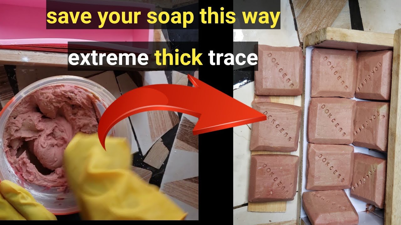 How To Save Your Thick Trace Soap #extremethicktracesoap - YouTube
