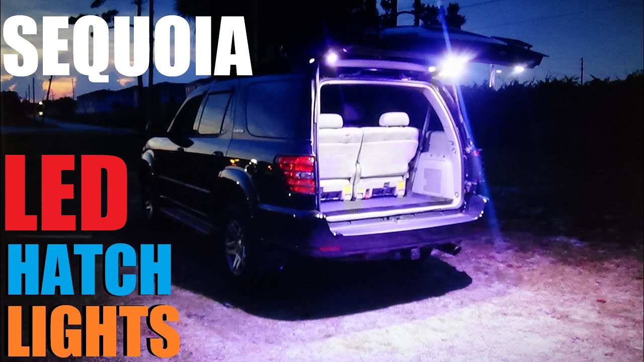 SEQUOIA LED REAR HATCH LIGHTS SUPER BRIGHT (RGB LED'S) - YouTube
