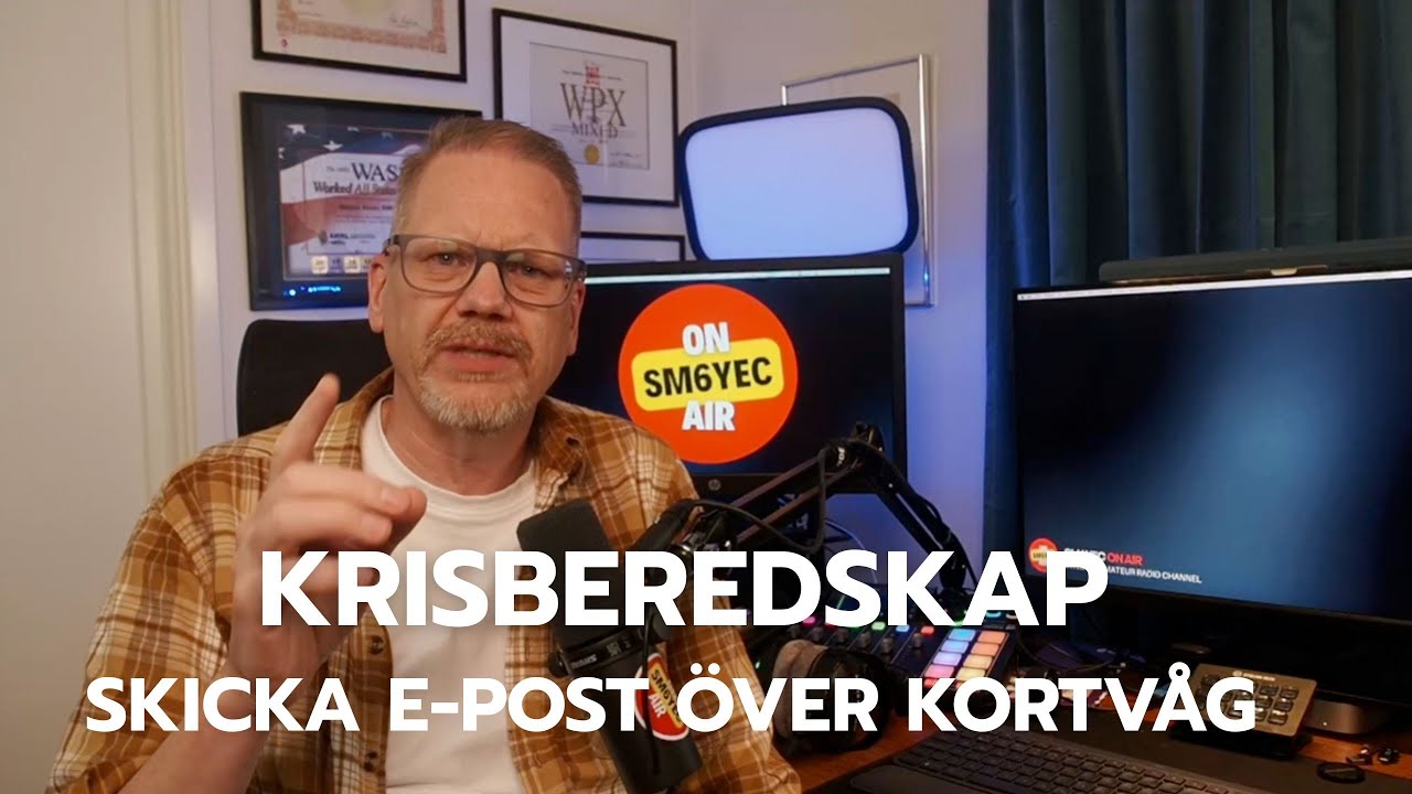 Krisberedskap: Skicka e-post över kortvåg med Winlink - YouTube