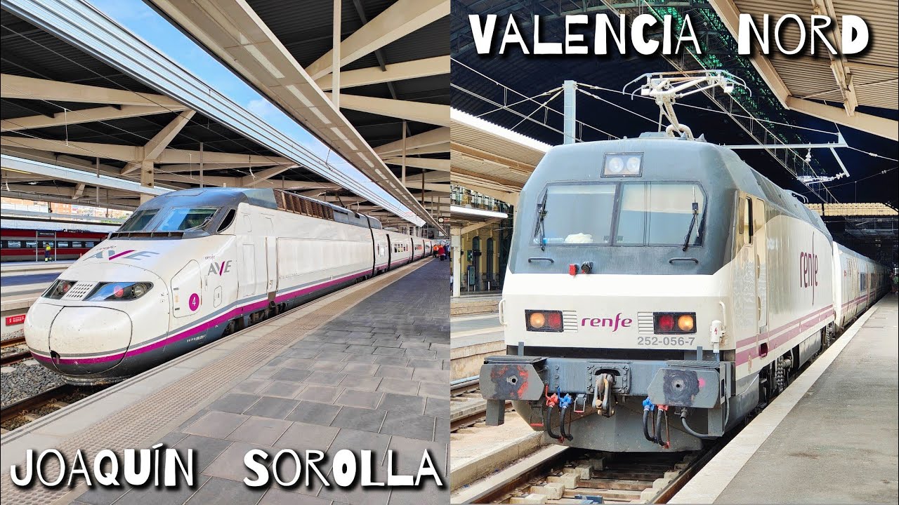 Trenes Valencia : Renfe Ave S-100 / Joaquín Sorolla y 252 + Talgo ...