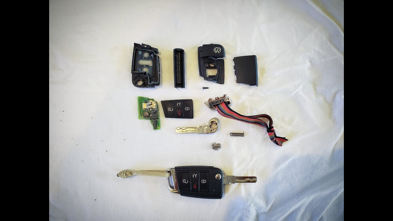 2016 VW Volkswagen and Skoda Key FOB COMPLETE teardown and battery ...