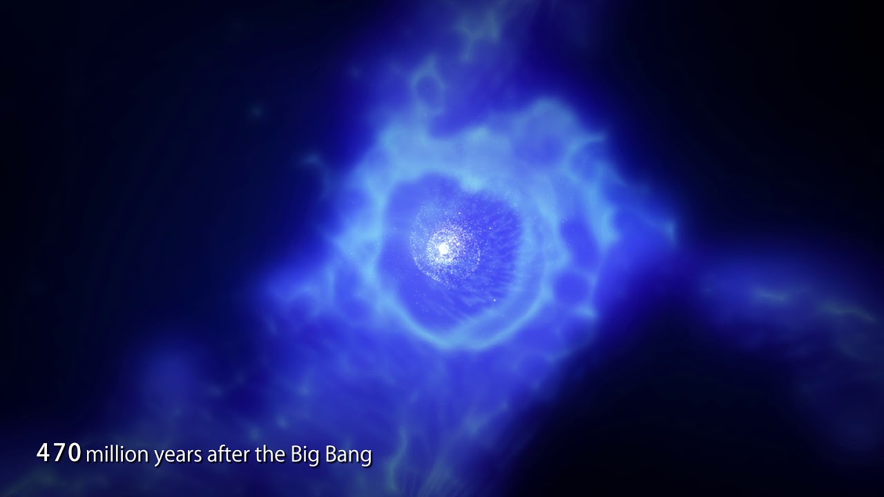 Computer graphics movie of the star formation history in the galaxy ...