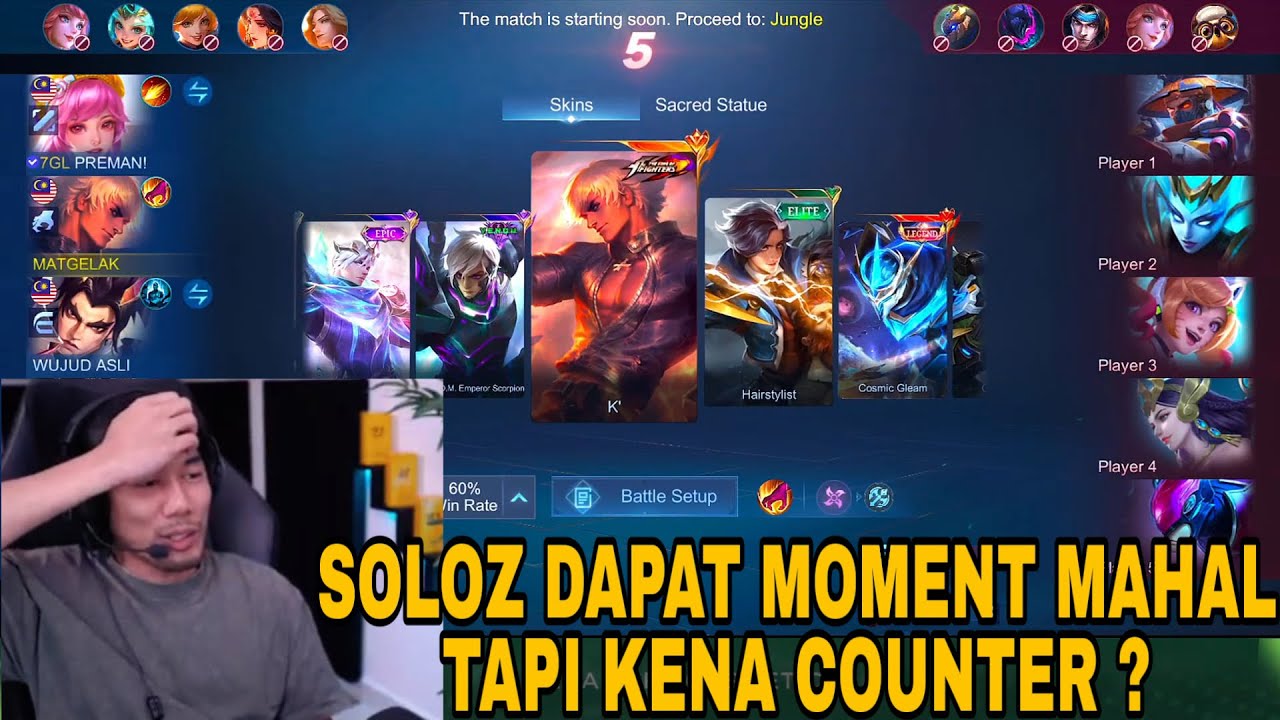 REACTION SOLOZ DAPAT MOMENT TAPI KENA MACAM NI PULA - YouTube