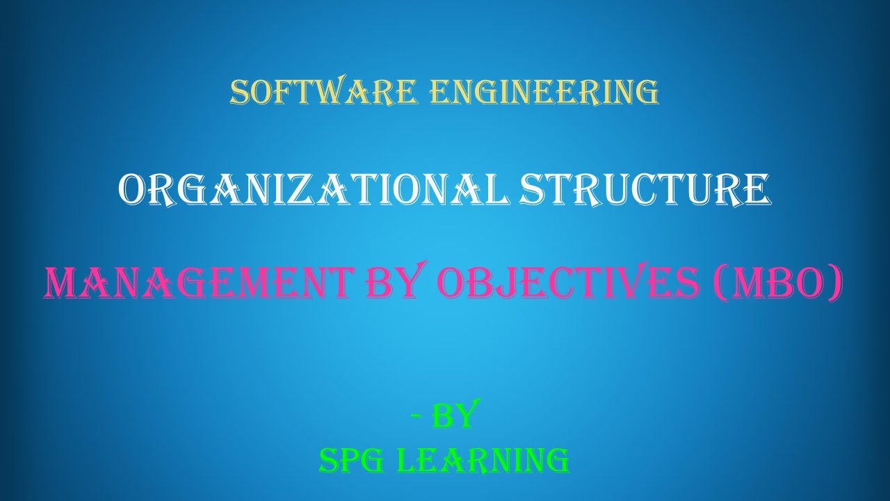 #softwareengineering Management by Objectives (MBO) (Part 4 ...