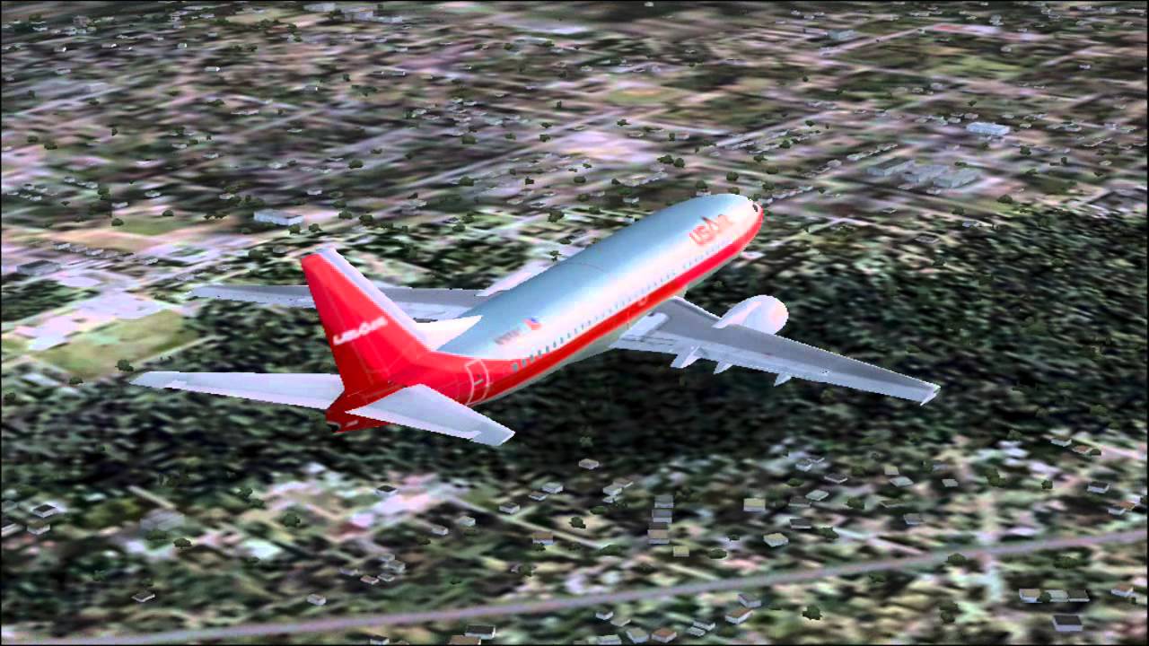 US air flight 427 faulty flip Fs2004 - YouTube