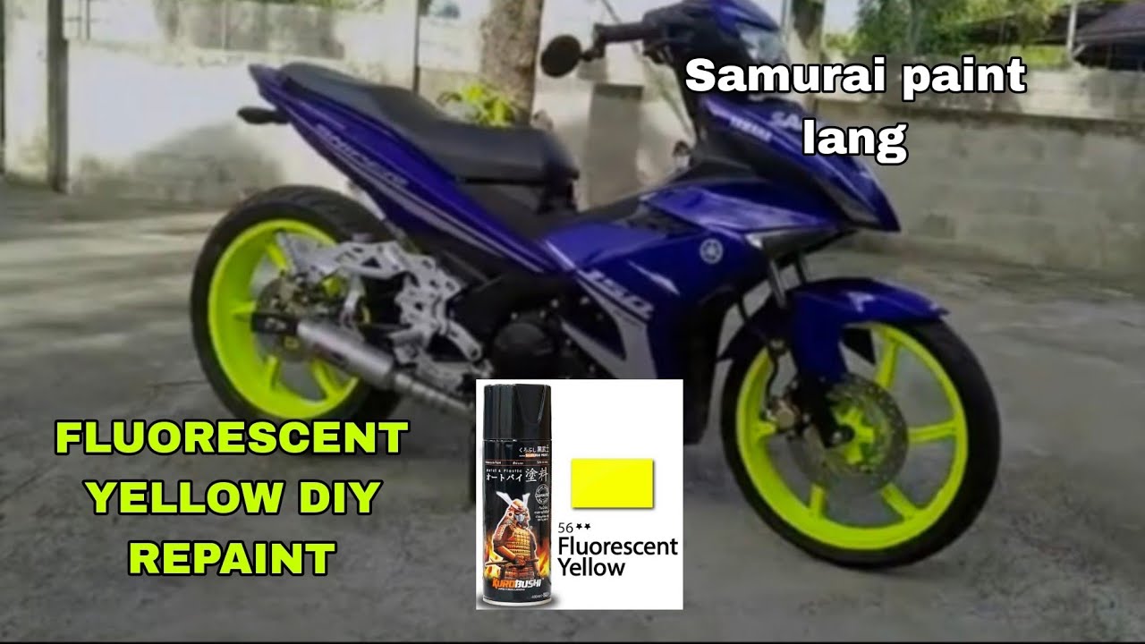 FLUORESCENT YELLOW SAMURAI PAINT/ DIY MAGS REPAINT - YouTube