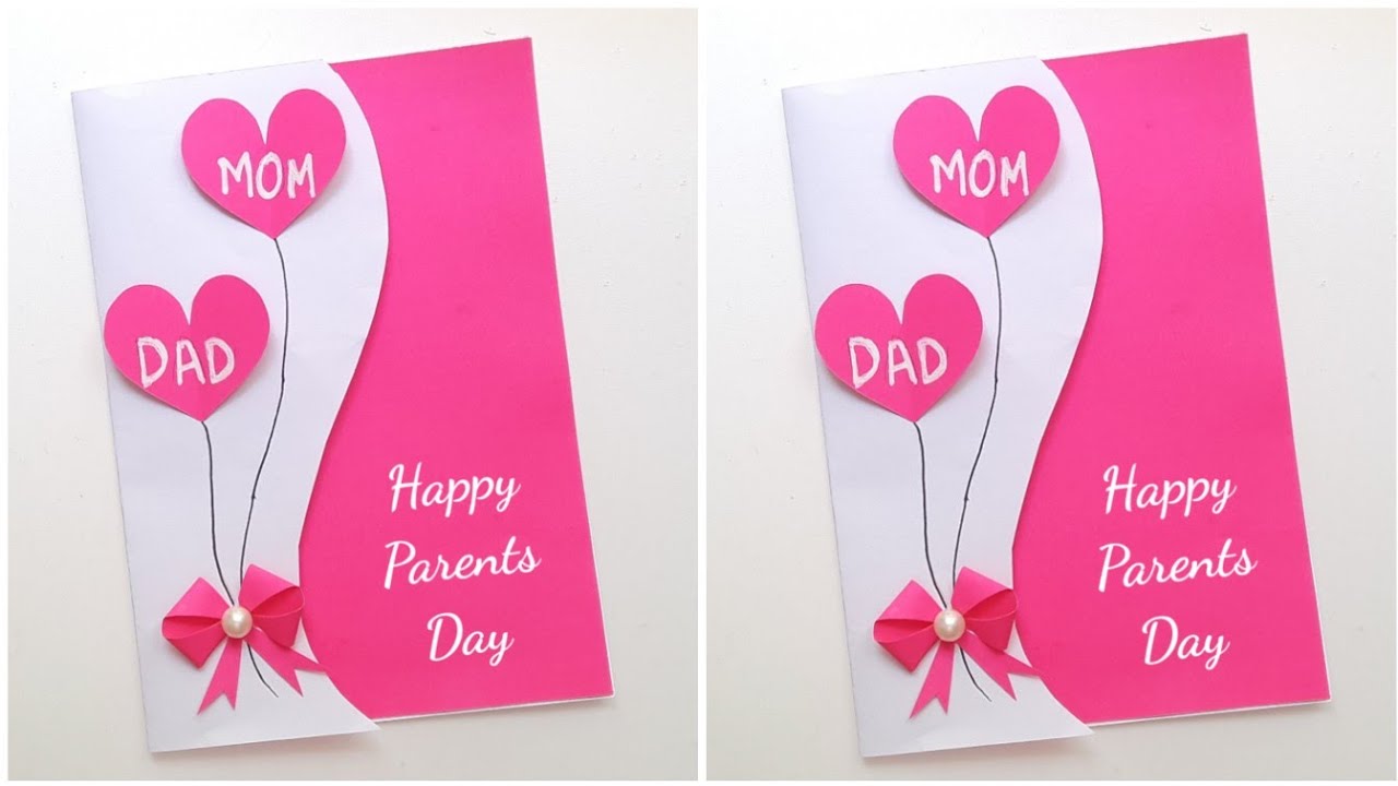 How To Make Parents Day Greeting Card Handmade Card For Parents Day How To Make Parents Day Greeting Card Handmade Card For Parents Day
