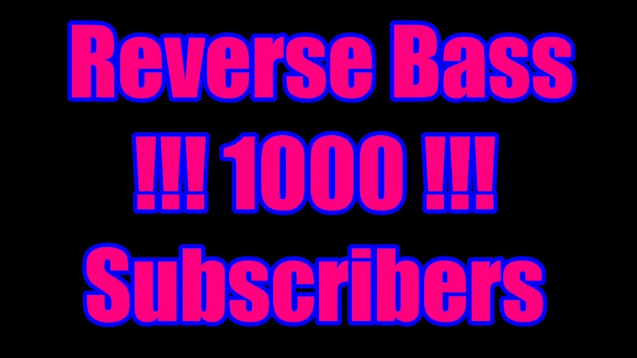 REVERSE BASS Hardstyle ! This is my 1000 subscriber DJ mix video. Thank ...