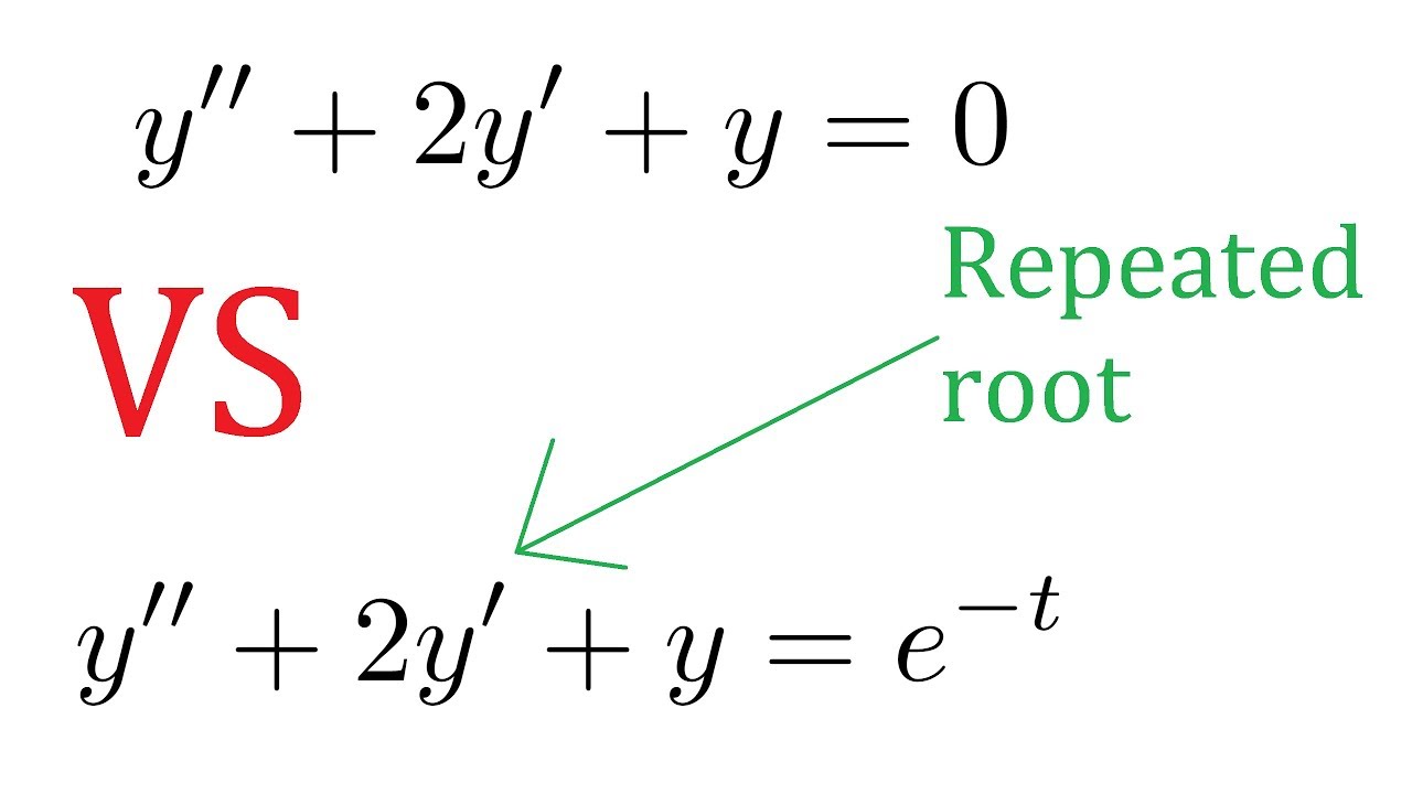 Diff EQ Battle 2: Tricky Double Root - YouTube
