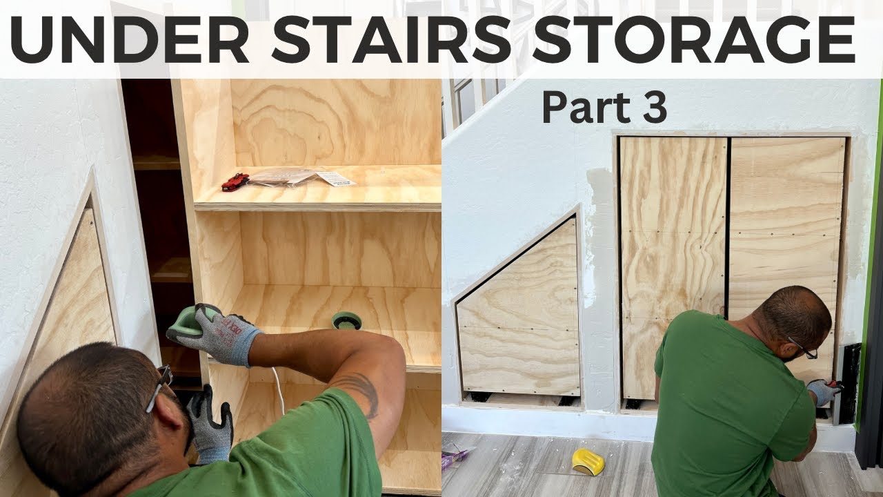 DIY Under Stairs Makeover | Part 3 - Pull Out Drawers with Shelving ...