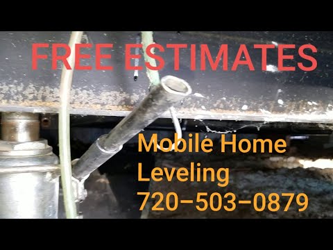 Leveling Mobile Home Using Water Leveler - Lafayette, Colorado - YouTube