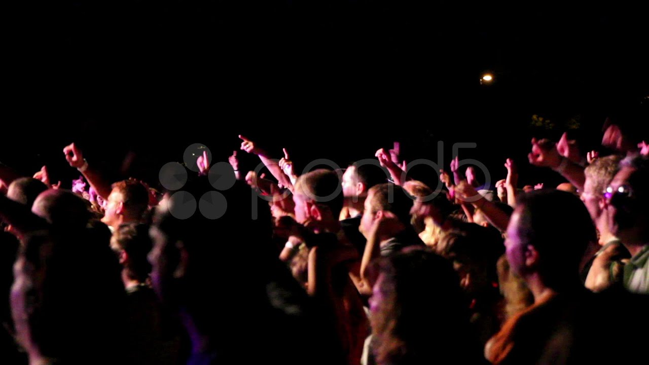 Concert Cheering Crowd. Stock Footage - YouTube