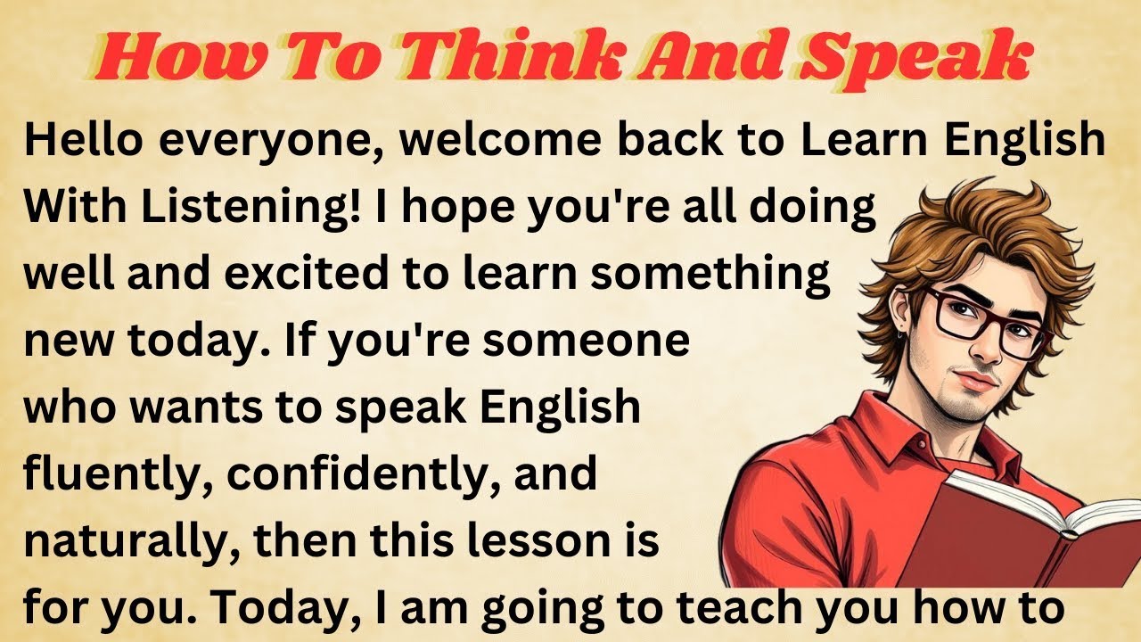 How To Think And Speak || Graded Reader || Improve Your English ...