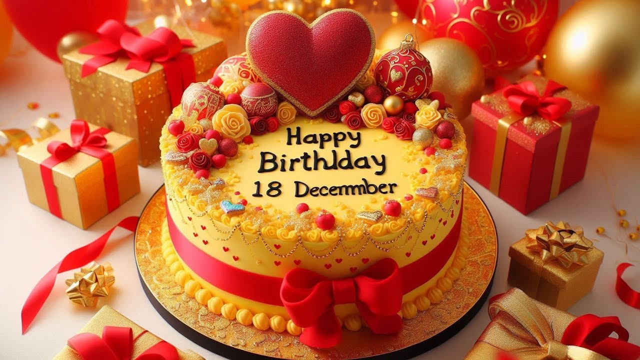 18 December Happy Birthday to you | 🎂 birthday song 🥳 happy birthday ...