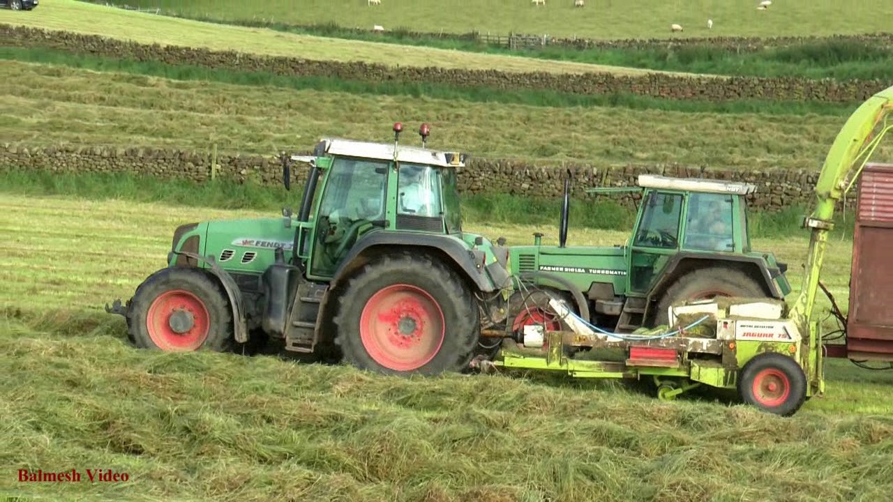 Silaging with Fendts - and a Trailed Claas Jaguar 75. - YouTube