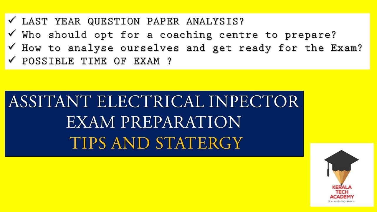ASSISTANT ELECTRICAL INSPECTOR EXAM വേണ്ടി എങ്ങനെ തയ്യാറെടുക്കാം ...
