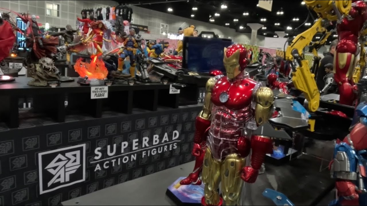 LA Comic Con 2024 Sunday Super Bad Action figures booth - YouTube