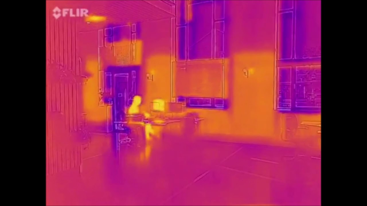 Warmtebeeld / warmtescan van wandverwarming | Verwarmen & Koelen ...