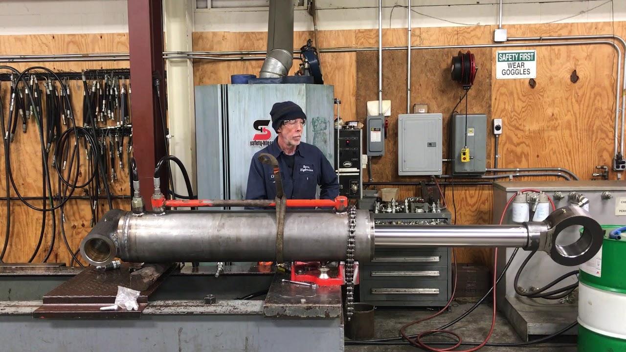 Custom made Hydraulic Cylinder @ Kenco - YouTube