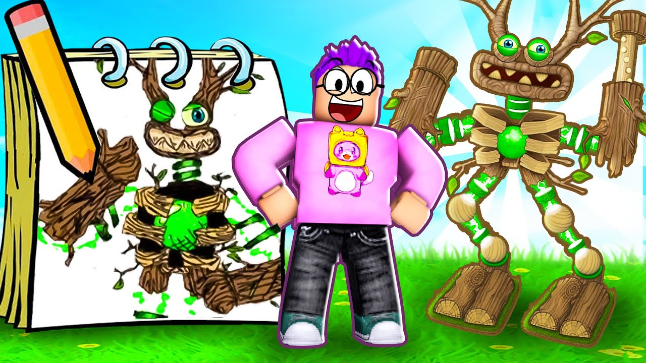 EVERYTHING WE DRAW COMES TO LIFE IN ROBLOX!? (ROBLOX DOODLE TRANSFORM MY SINGING MONSTERS ...