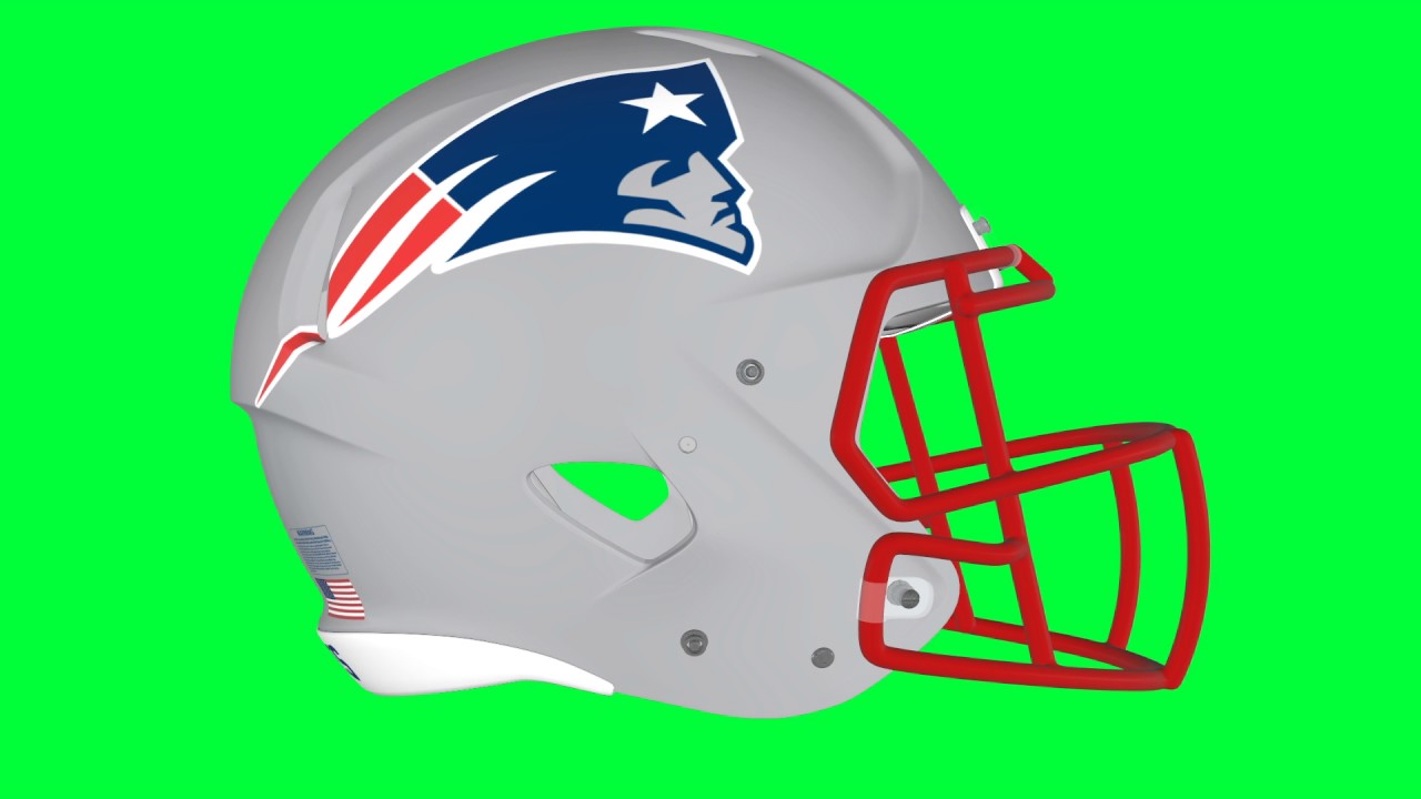 New England Patriots Helmet Green Screen Logo Loop Chroma Animation ...