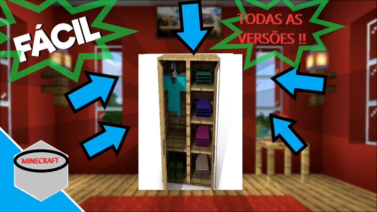 Minecraft Como Fazer Um Closet No Minecraft Fácil E Rápido Youtube