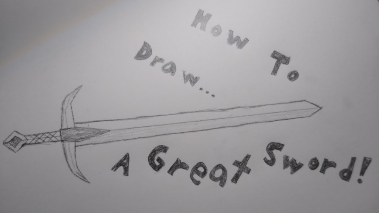 How to draw a great sword (for beginners) - YouTube