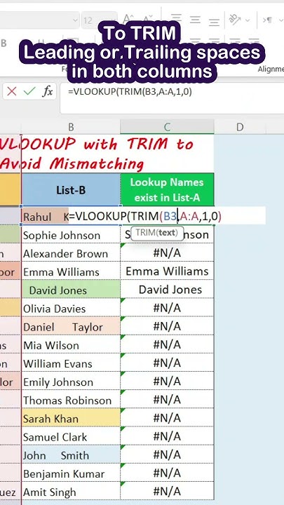 How To Solve Vlookup Error In Excel Shorts Exceltips Excelmagic Trending Formula Na