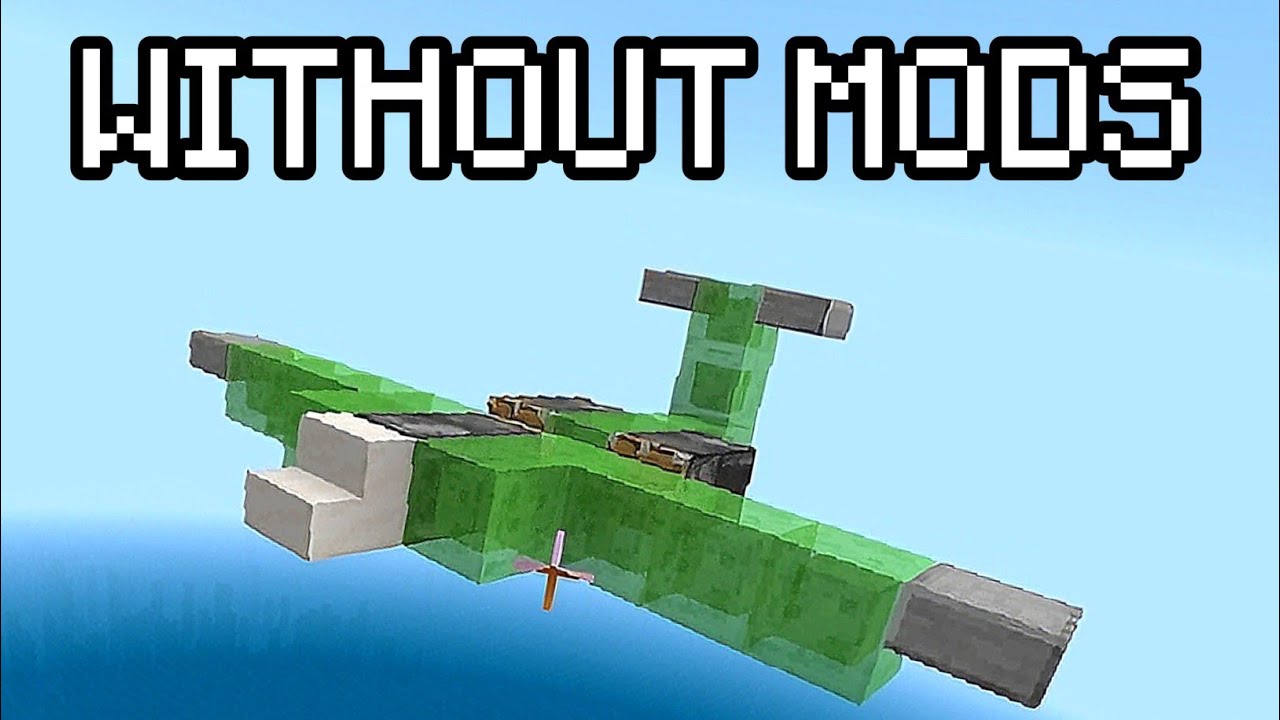MINECRAFT এ MOD ছাড়া WORKING PLANE কিভাবে বানায়? | How to make plane ...
