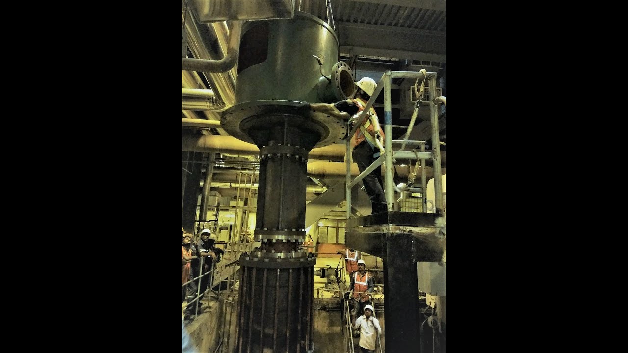 Condensate extraction pump in thermal power plant - YouTube