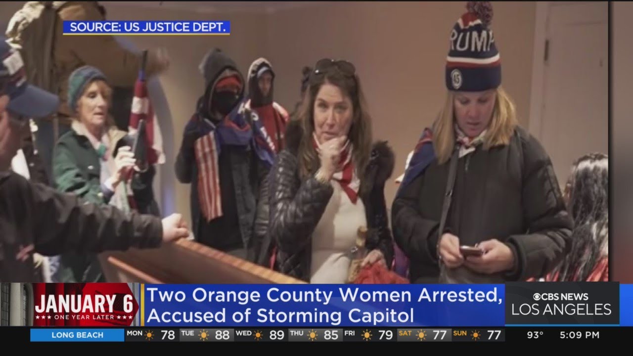 2 Orange County women arrested for allegedly storming US Capitol - YouTube