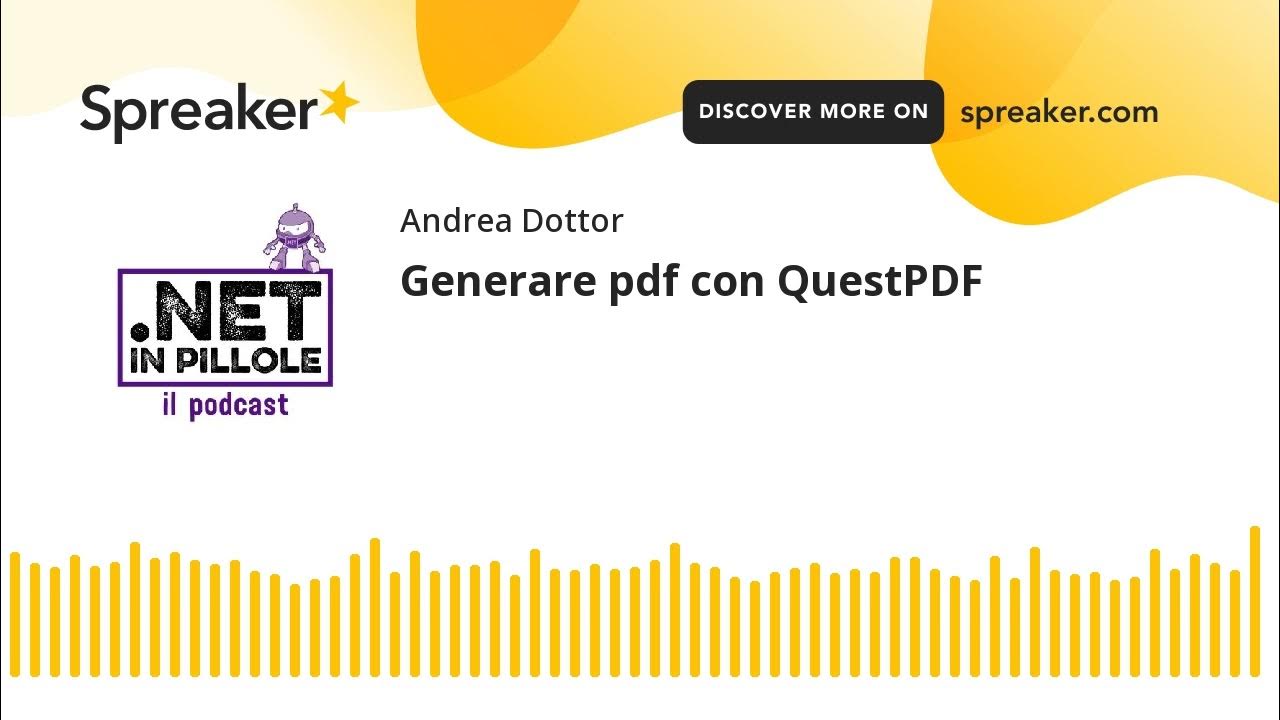 Generare pdf con QuestPDF - YouTube