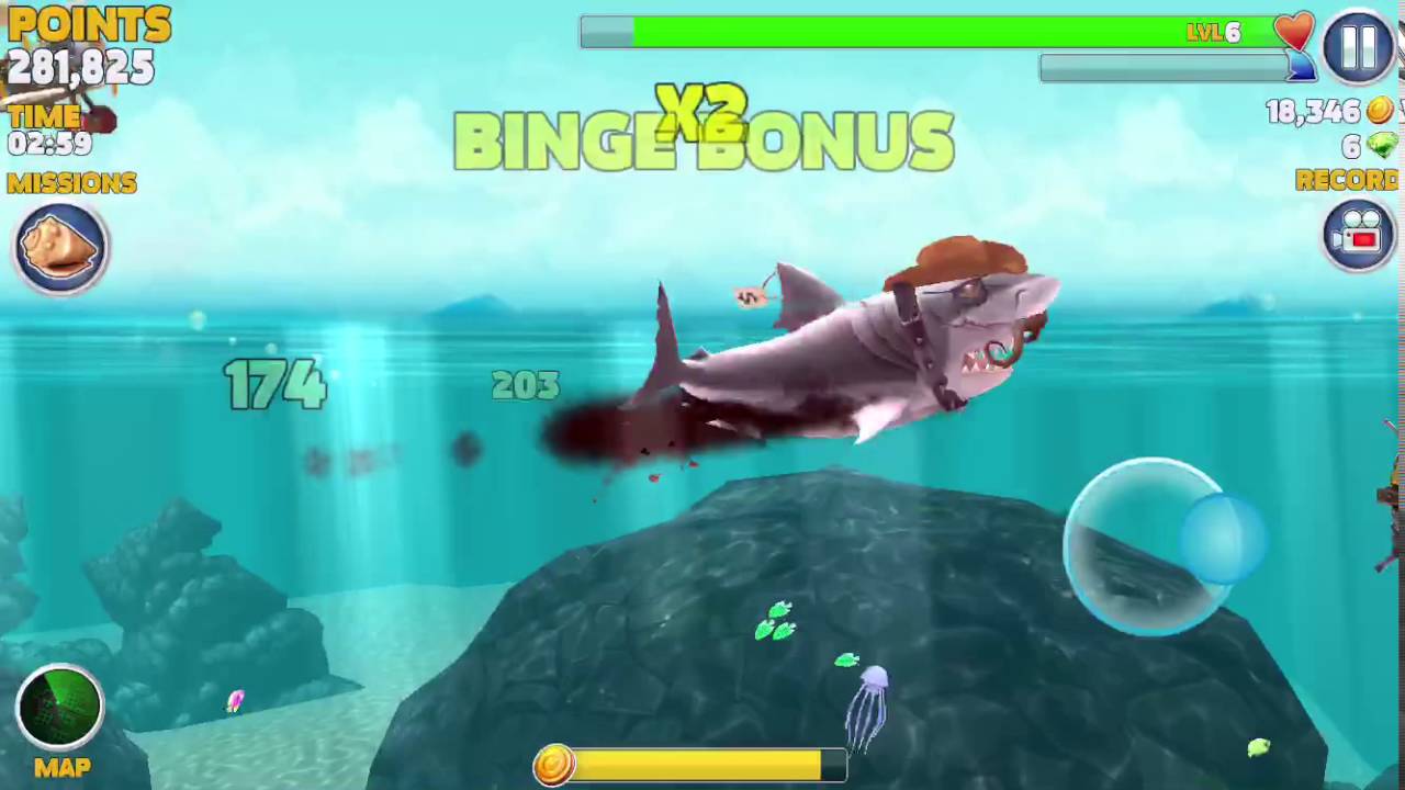 Eating big boats Megalodon - Hungry Shark Evolution - YouTube