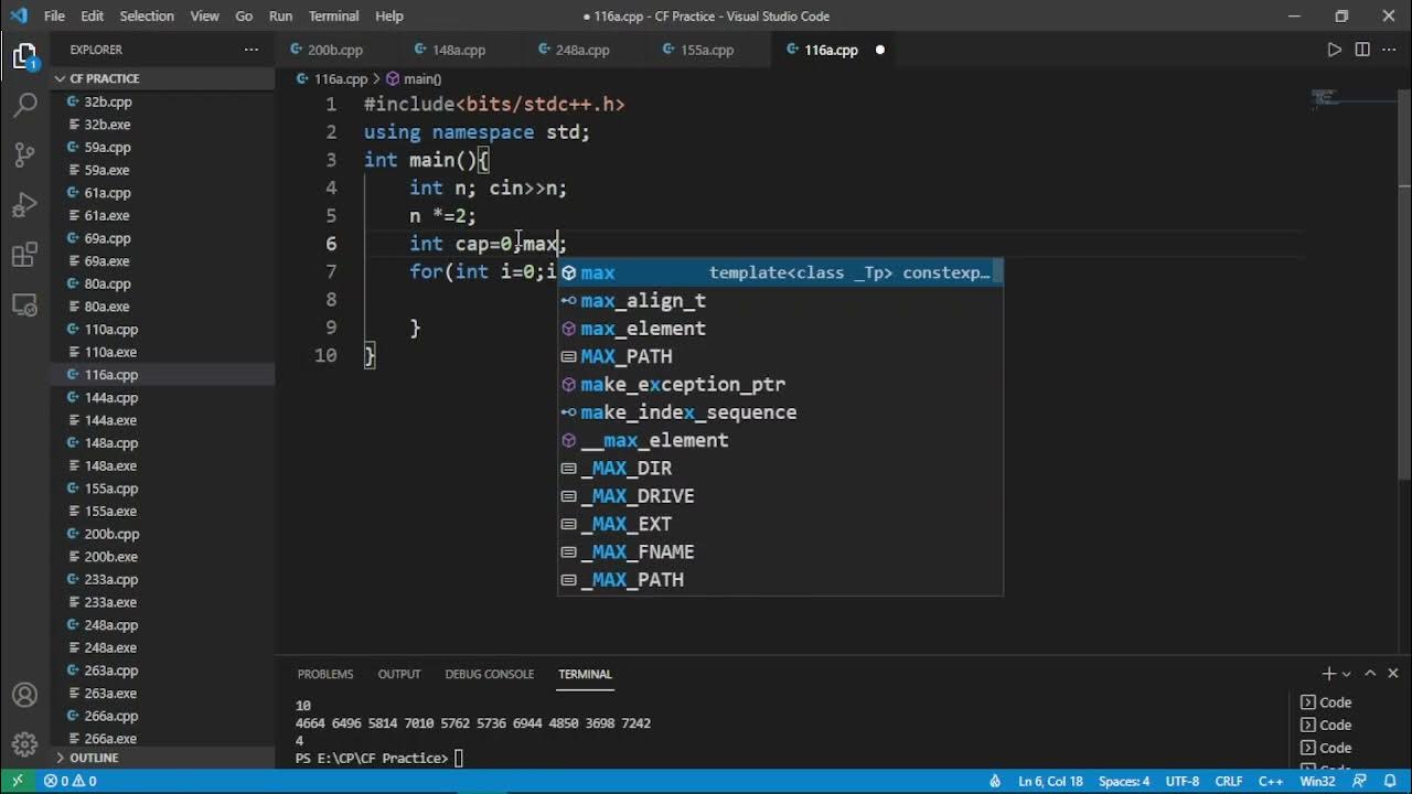 116A - Tram | Codeforces | Competitive Programming | Div3 - YouTube