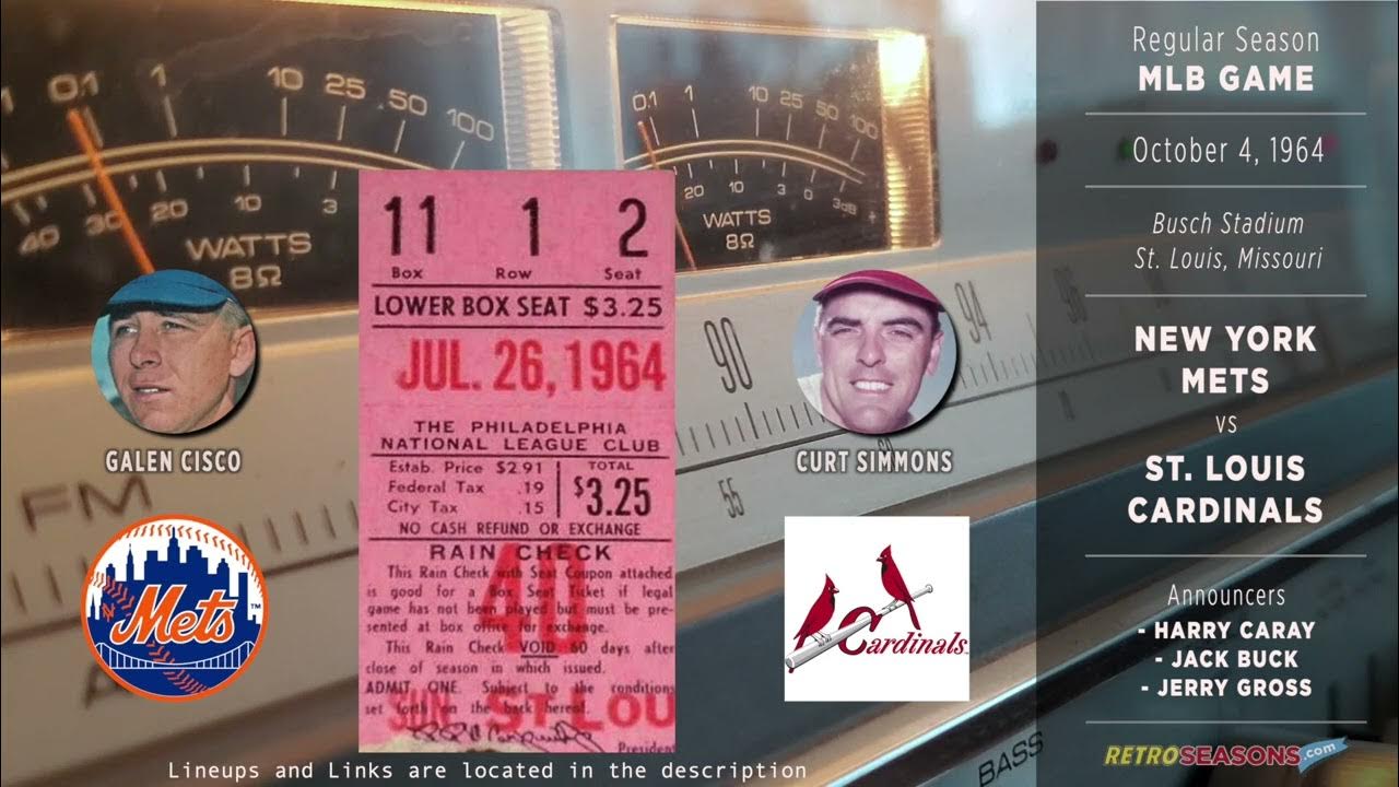 1964-Oct-04 • NYM/STL • New York Mets vs St. Louis Cardinals - Clinch - Radio Broadcast - YouTube
