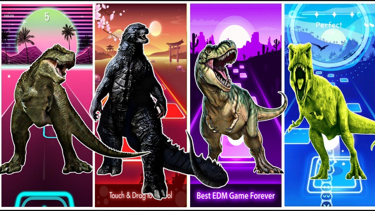 Jurassic World indoraptor🆚 Godzilla 🆚 The Tyrannosaurus 🆚The T-rex ...