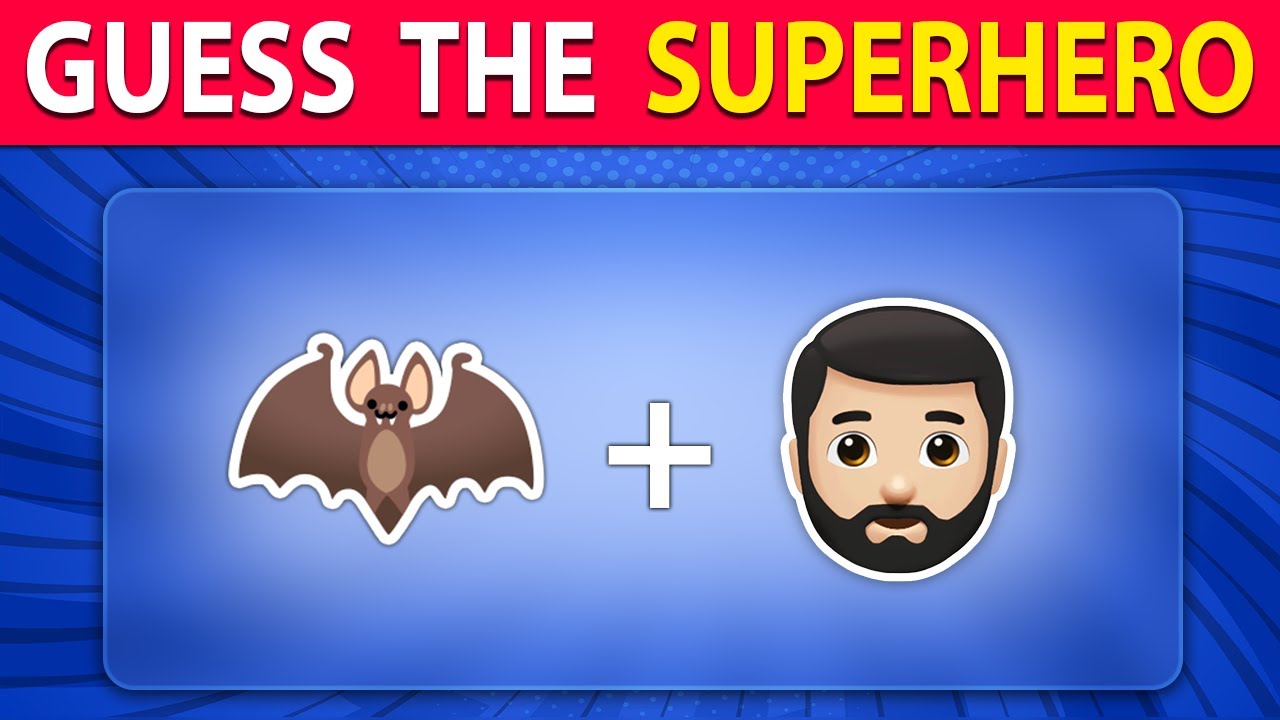 Guess the Superhero by Emoji | Marvel & DC Quiz 🦹‍♂️🦹‍ - YouTube