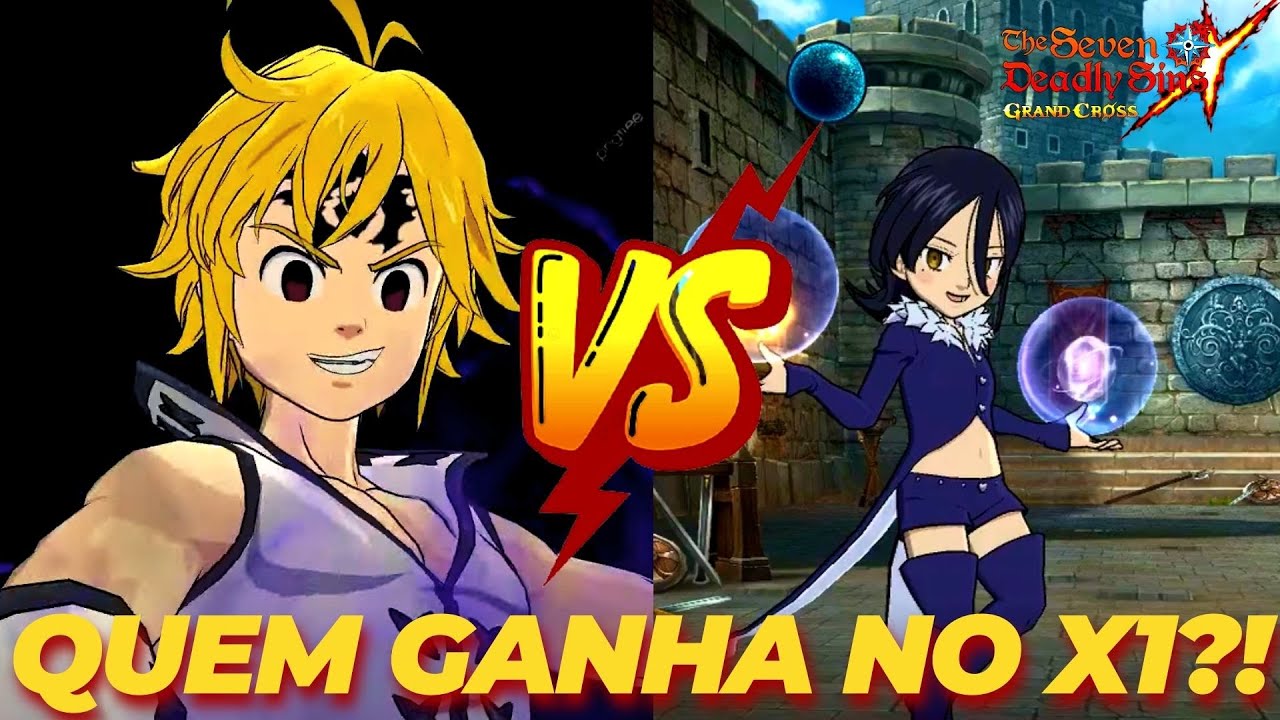 MELIODAS DARK (STIGMA) VS MERLIN LOLI (BELIALUIN) NO X1! QUEM GANHA ...