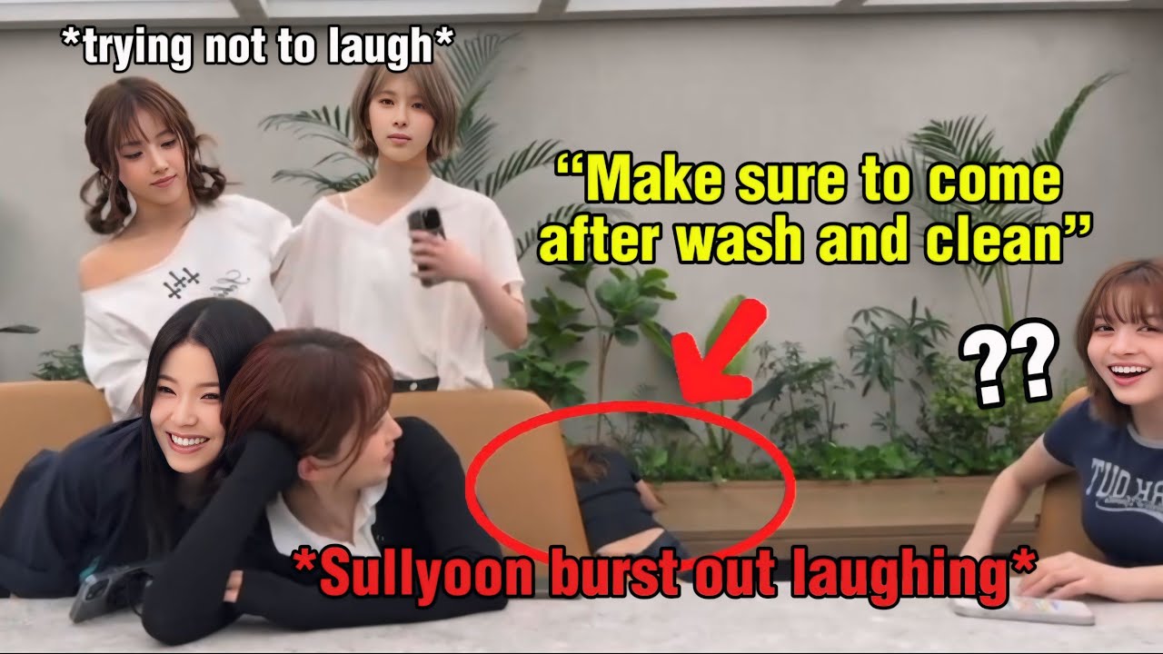 NMIXX SULLYOON burst out laughing when KYUJIN told NSWERS to take a ...