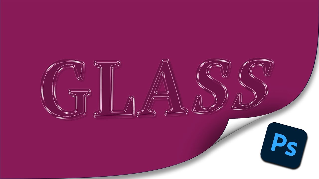 Glass Text Effect - Photoshop Tutorial (Easy) - YouTube