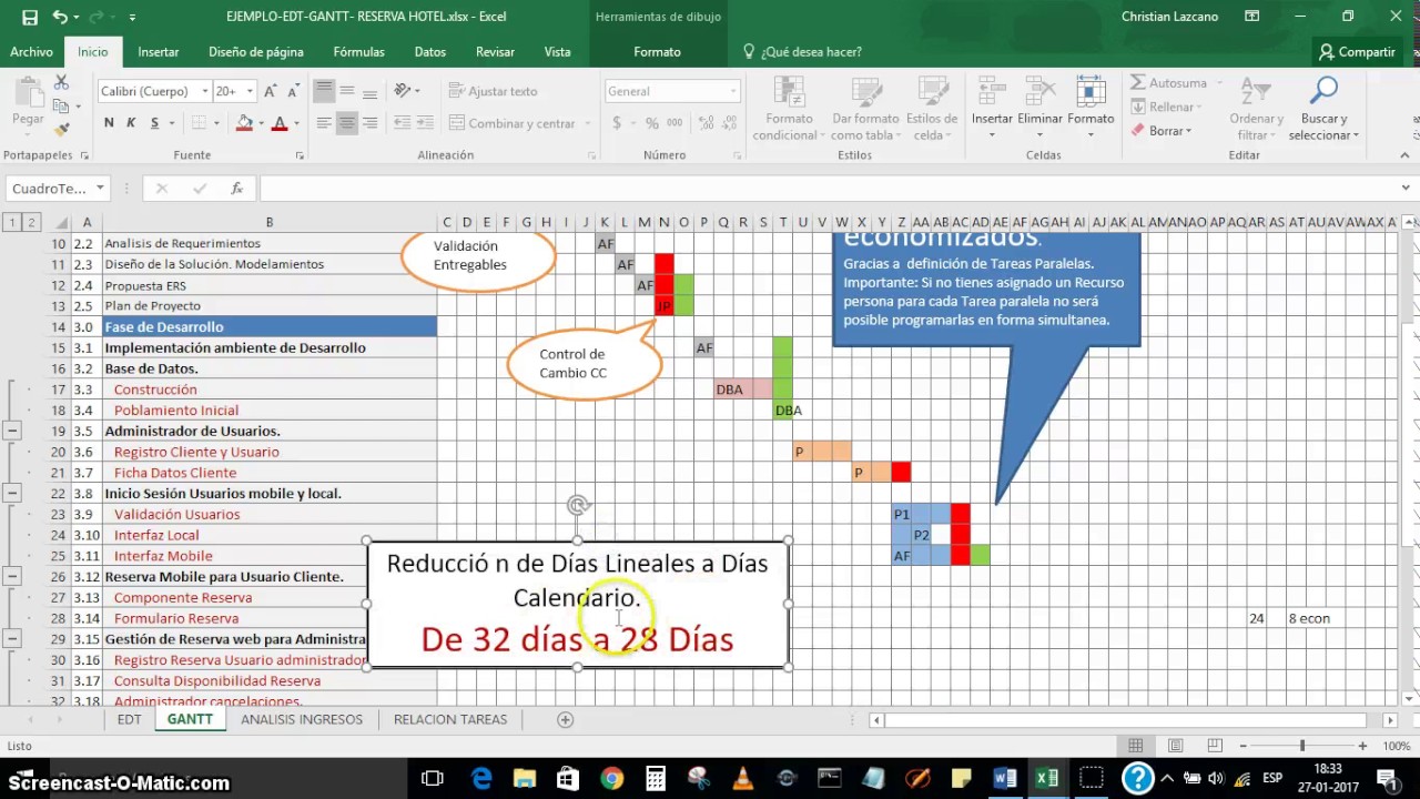 Del EDT a la Gantt - YouTube