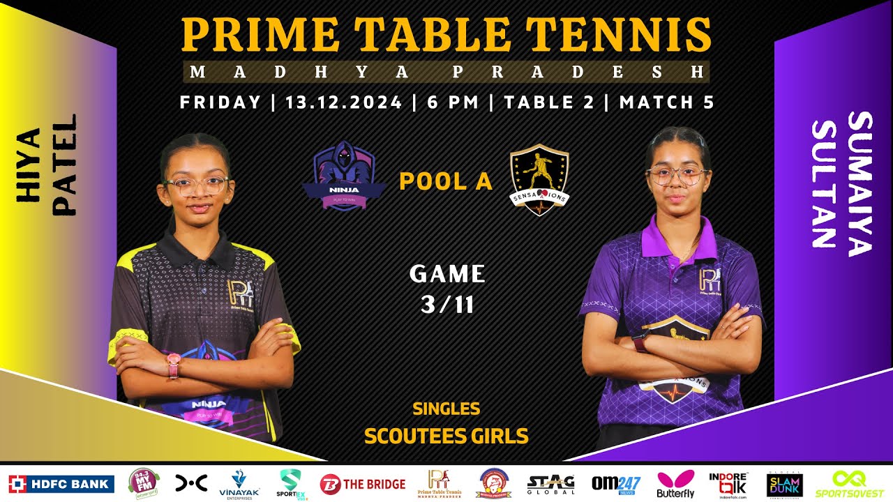 Hiya Patel_VS_Sumaiya Sultan_Scoutees Girl Singles_Match 5_Game 3_PTT ...