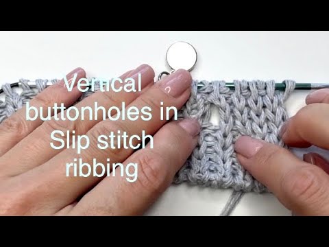 Vertical buttonholes - YouTube